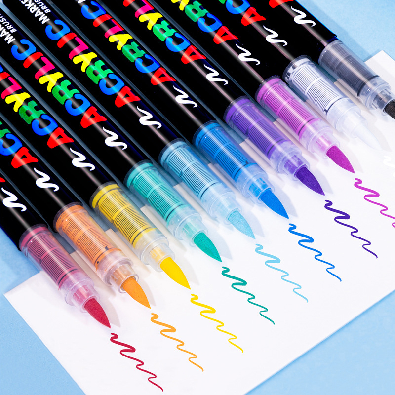 Direct Liquid Acrylic Marker Pen Paint Brush Pen Painting Stone Ceramic ...