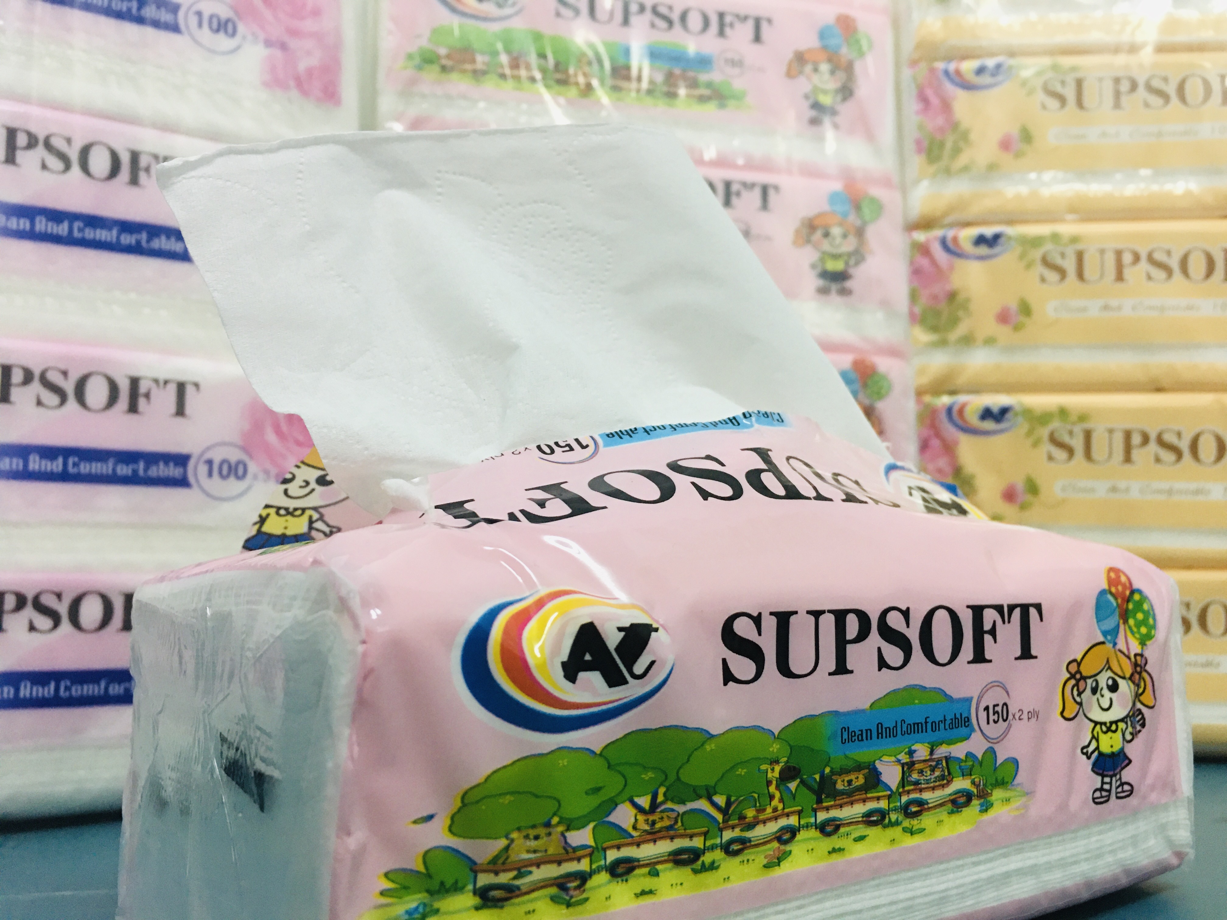 1แพ๊ค5ชิ้นกระดาษทิชชู กระดาษทิชชูพกพา กระดาษเช็คมือปาก กระดาษเช็ดหน้า - AT.TopMall - ThaiPick