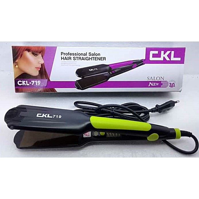 ที่หนีบผม CKL Ckl1011 Ckl-1011 มีด้ามจับปลาย หนีบหรืองุ้มปลายเพื่อให้เป็นวอลลุ่มได้ แผ่นเคลือบ ...