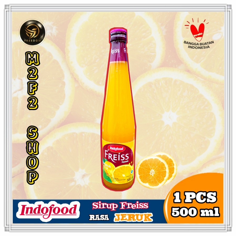 Sirop / Sirup Manis Indofood FREISS Squash | Rasa Jeruk - 500 ml ...