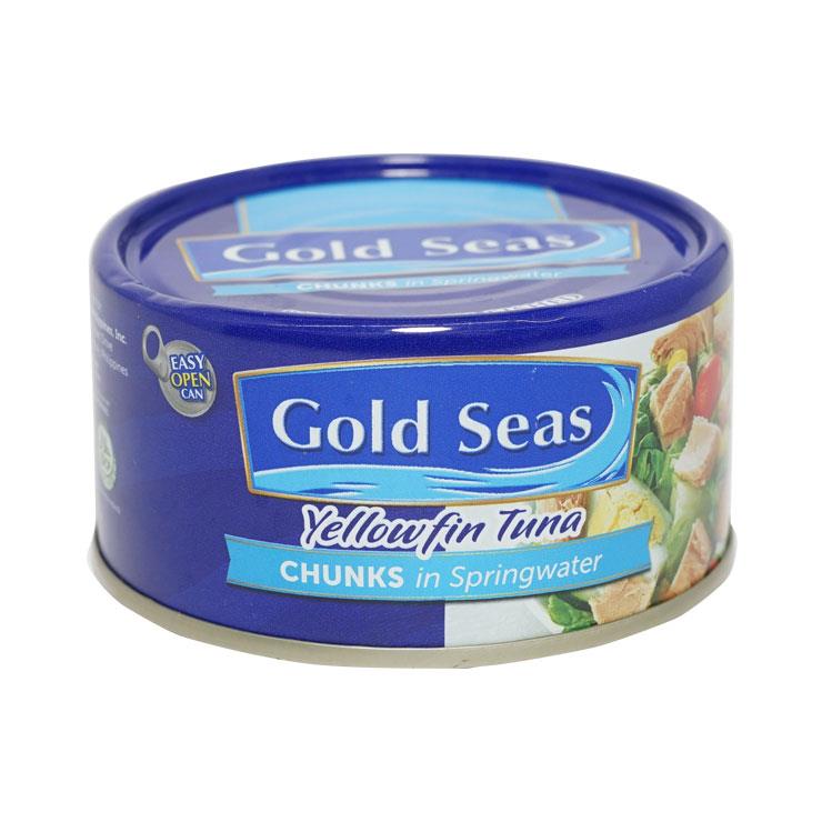 Gold Seas Yellow Fin Tuna Chunks In Spring Water 185g | Lazada