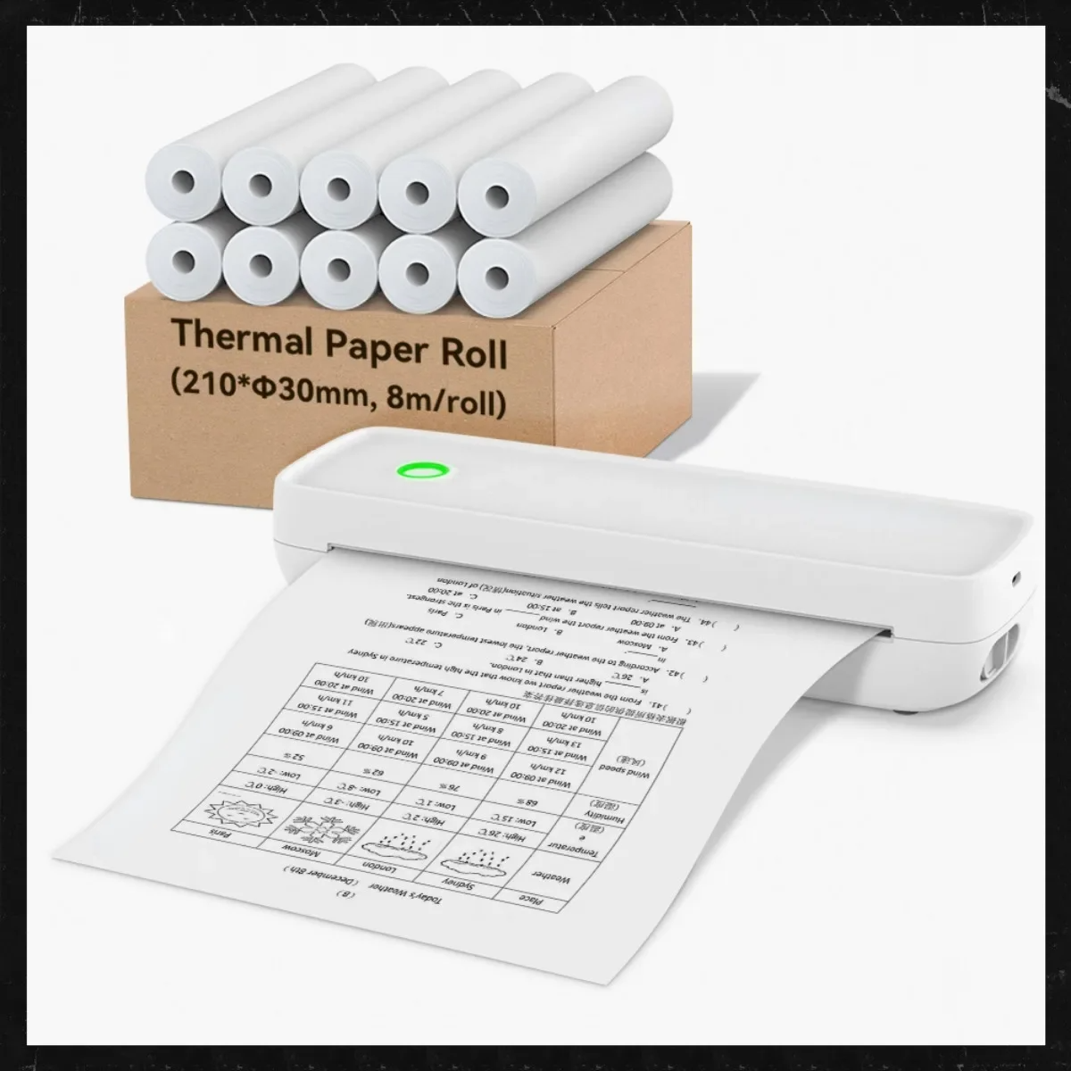 【High-quality】 A4 Thermal Paper Thermal Printing Paper 210*30mm for A4 ...