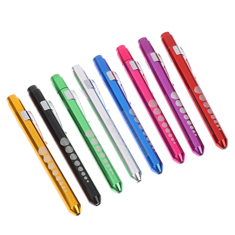 LED Flashlight Work Light First Aid Pen Light Torch Lamp Pupil Gauge ...
