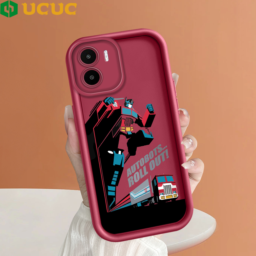 UCUC for Redmi A1 A2 Back Cover Transformers Soft Silicone Square ...