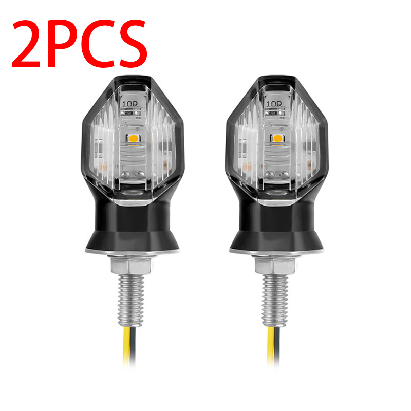 2Pcs LED Motorcycle Turn Signal Lamp Universal Motorcycle Indicator ...