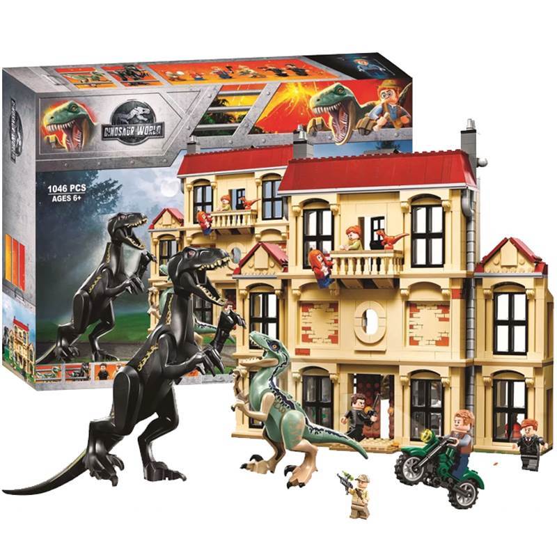 LEGO Dinosaur 75930 Tyrannosaurus Rex Attacks Rockwood Estate 75933 ...