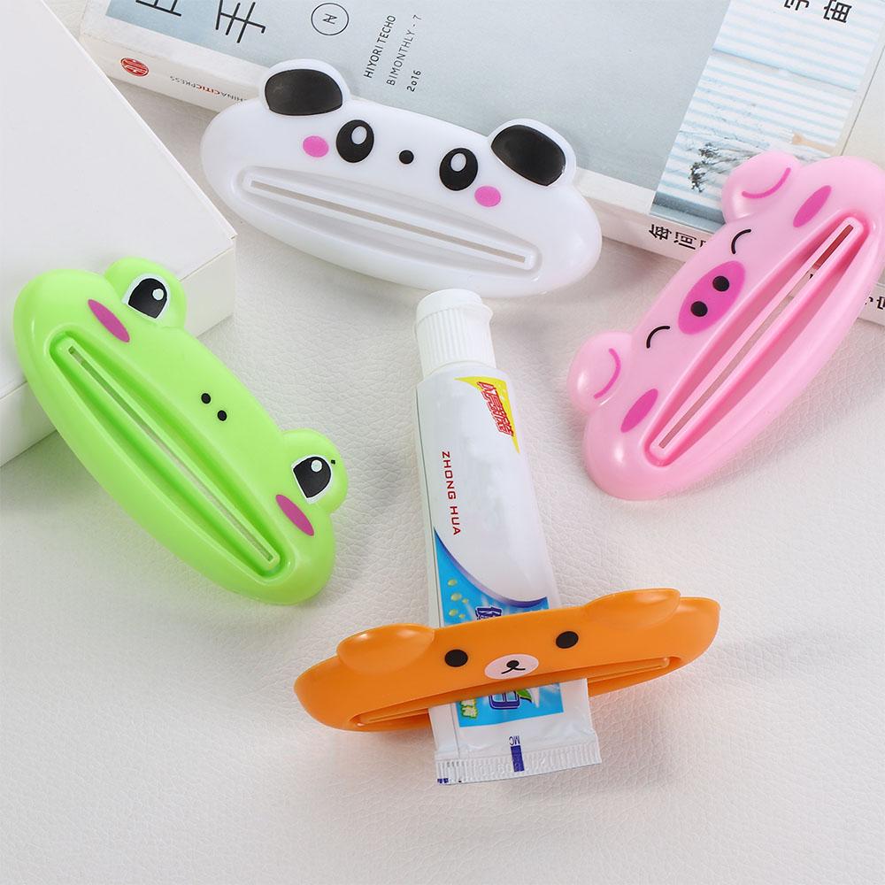 Plastic Tube Rolling Commodity Home Cute Cartoon Toothpaste Dispenser ...