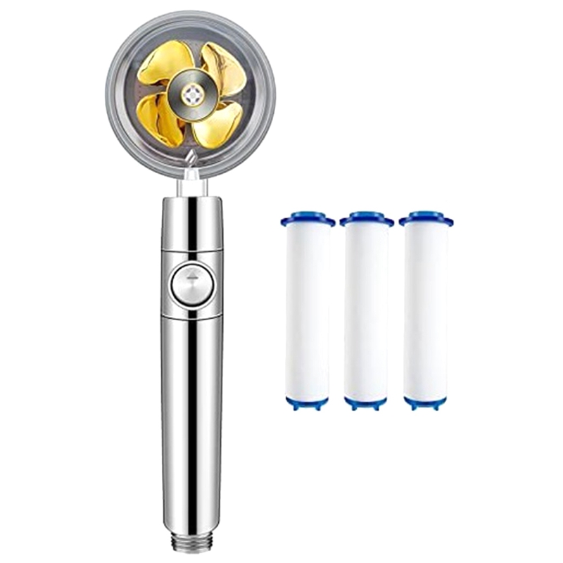 Handheld Power Shower Head Water Saving Shower Head Filter Removable ...