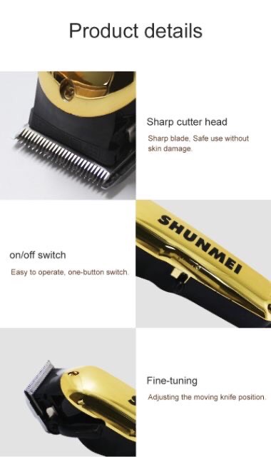 สินค้าแนะนำ ปัตตาเลี่ยน SHUNMEI 808a พร้อมกล่องพกพาได้ สำหรับช่างตัดผมมืออาชีพ ใช้ได้ยาวนานถึง 5 ...