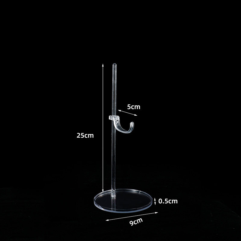 Acrylic Doll Holder Stands Transparent 30cm Figure Display Waist Foot ...