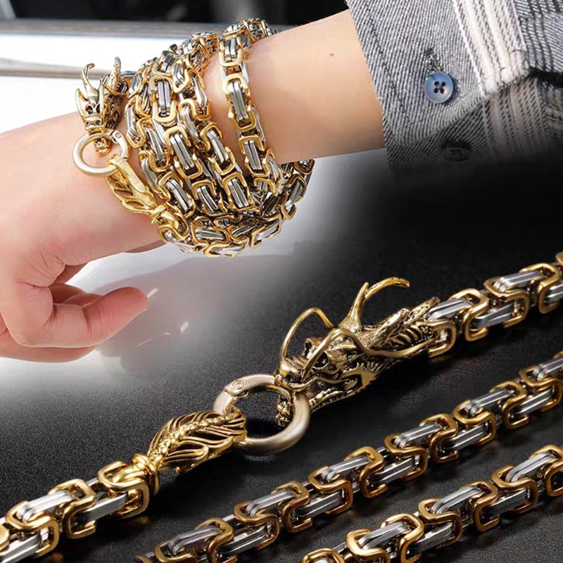Stainless Steel Self Defense Protection Dragon Hand Bracelet Chain ...