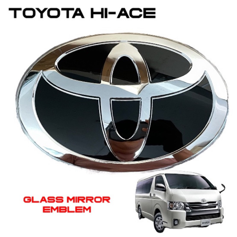 【Hot】 toyota hiace new glass mirror emblem logo high quality hi-ace ...