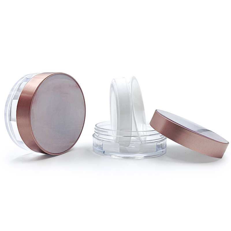 Portable Plastic Powder Box Empty Loose Powder Container With Sieve ...