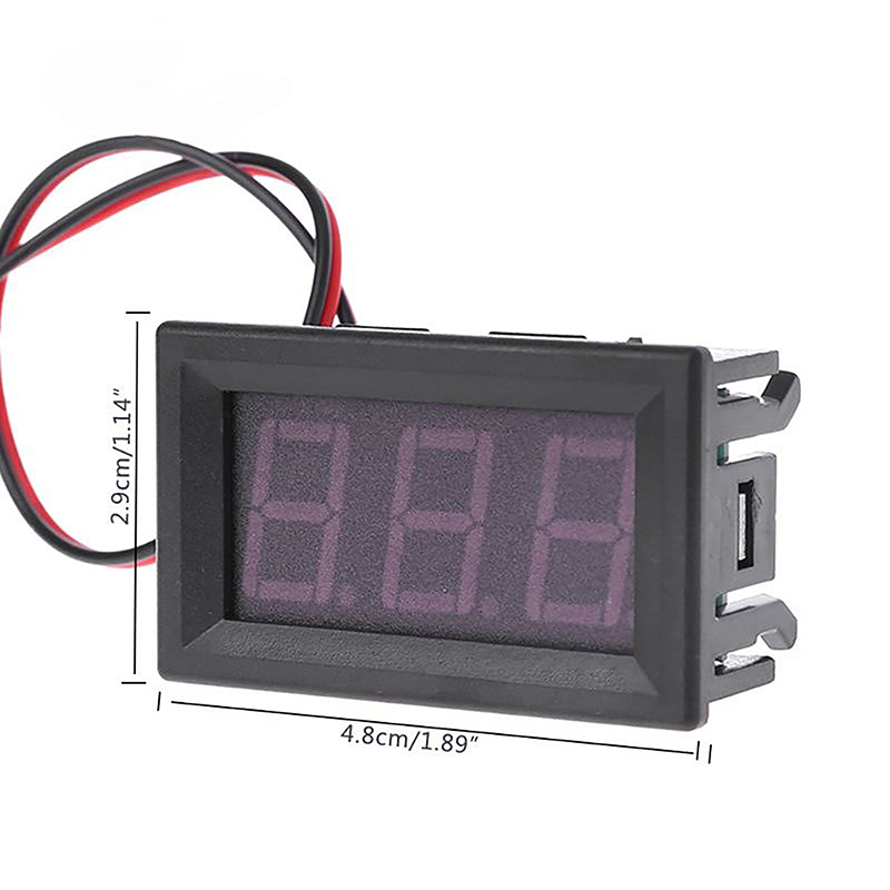 Digital Voltmeter 2-wire DC 5V To 120V Voltage Digital Display ...