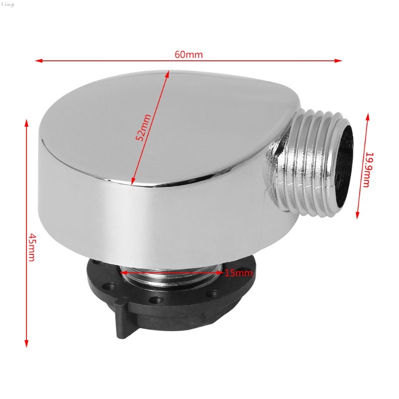 Chromed Plastic Shower Connector Bathtub Shower Cabin Room Accessories ...