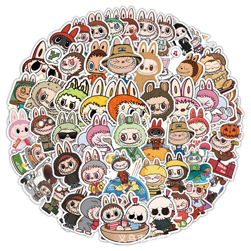 💥พร้อมส่ง💥Cute Labubu sticker สติกเกอร์ กันน้ำรูปแบบที่แตกต่างกัน 50 ...
