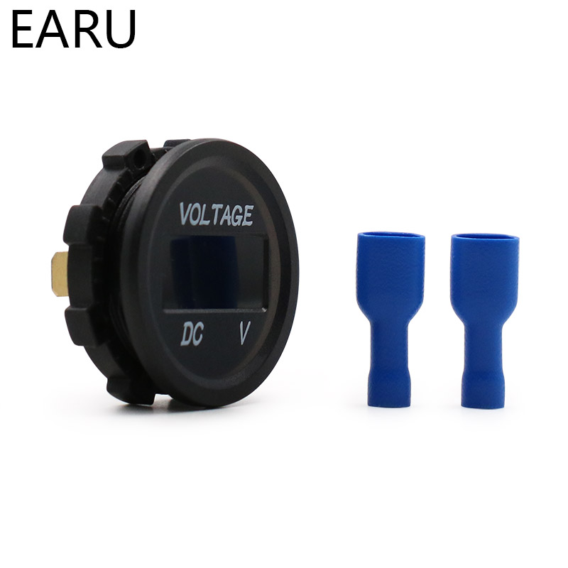 【BorderlessBazaar】Waterproof Auto Boat Mini Digital Voltmeter DC5V-48V ...