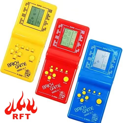 MAINAN ANAK BRICK GAME TETRIS 9999 GAMEWATCH GAMEBOT BALOK JADUL WARNA ...