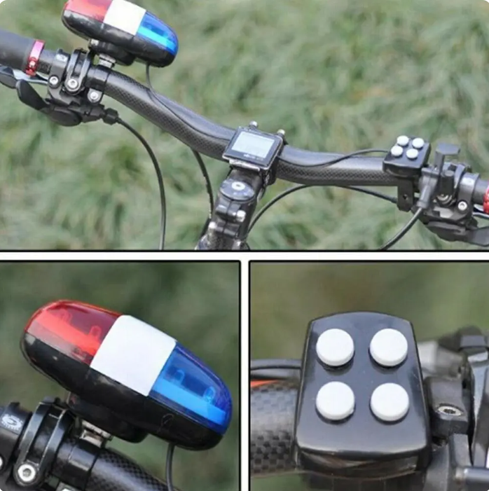 ACCESS Bicycle Police Light – Red Blue LED Flashing Safety Warning Lamp ...