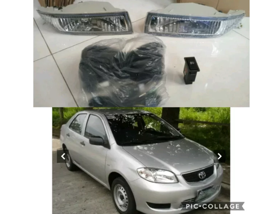（wich wire and switch）fog lamp fog light for toyota vios 2003 2004 2005 ...