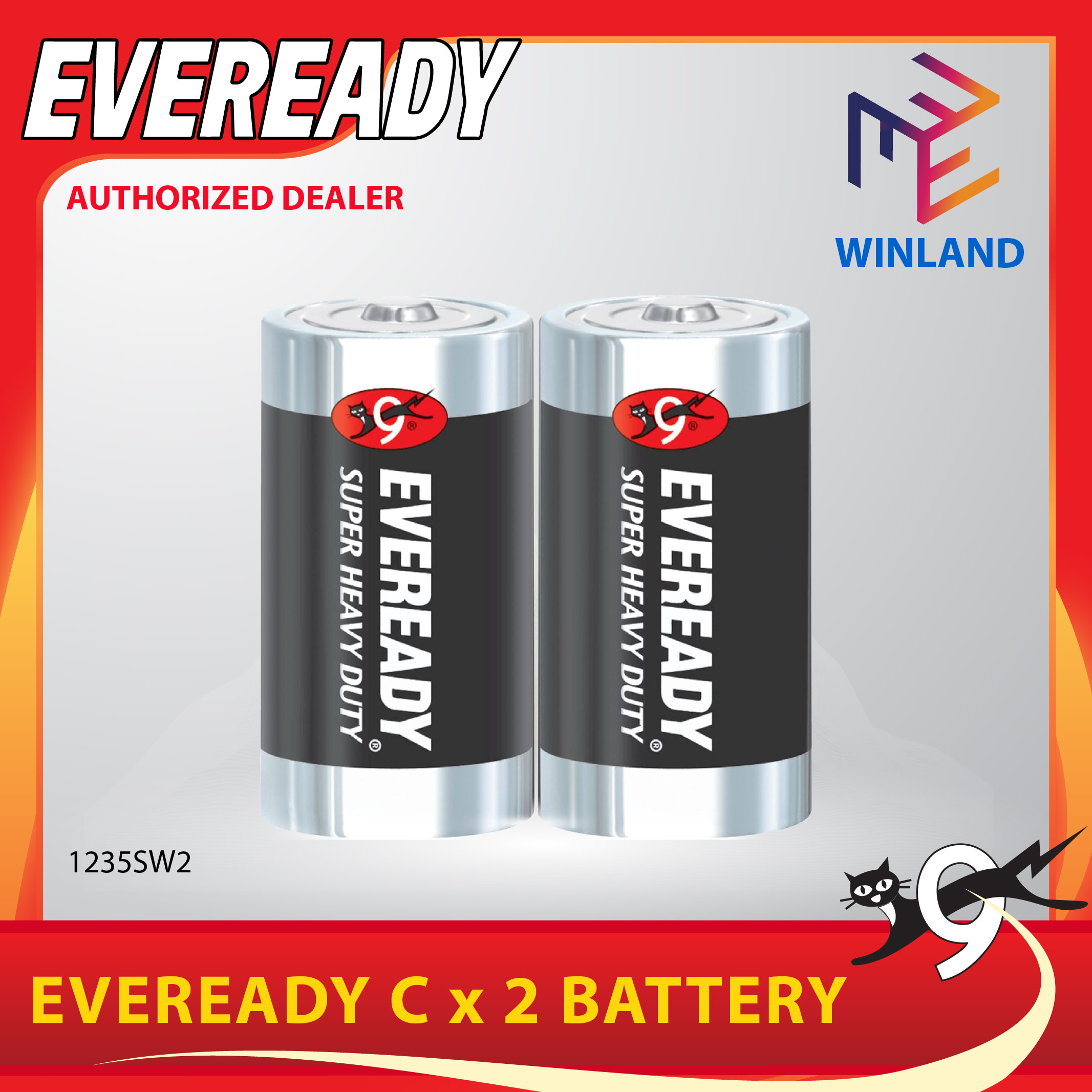 Eveready by Winland Super Heavy Duty C 2s Batteries | Lazada PH