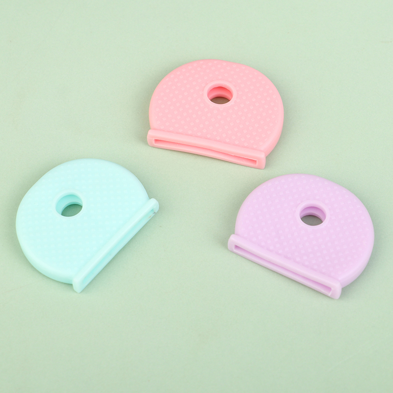 10Pcs Mixed Color PVC Plastic Keys Caps Topper Elastic Case For DIY ...