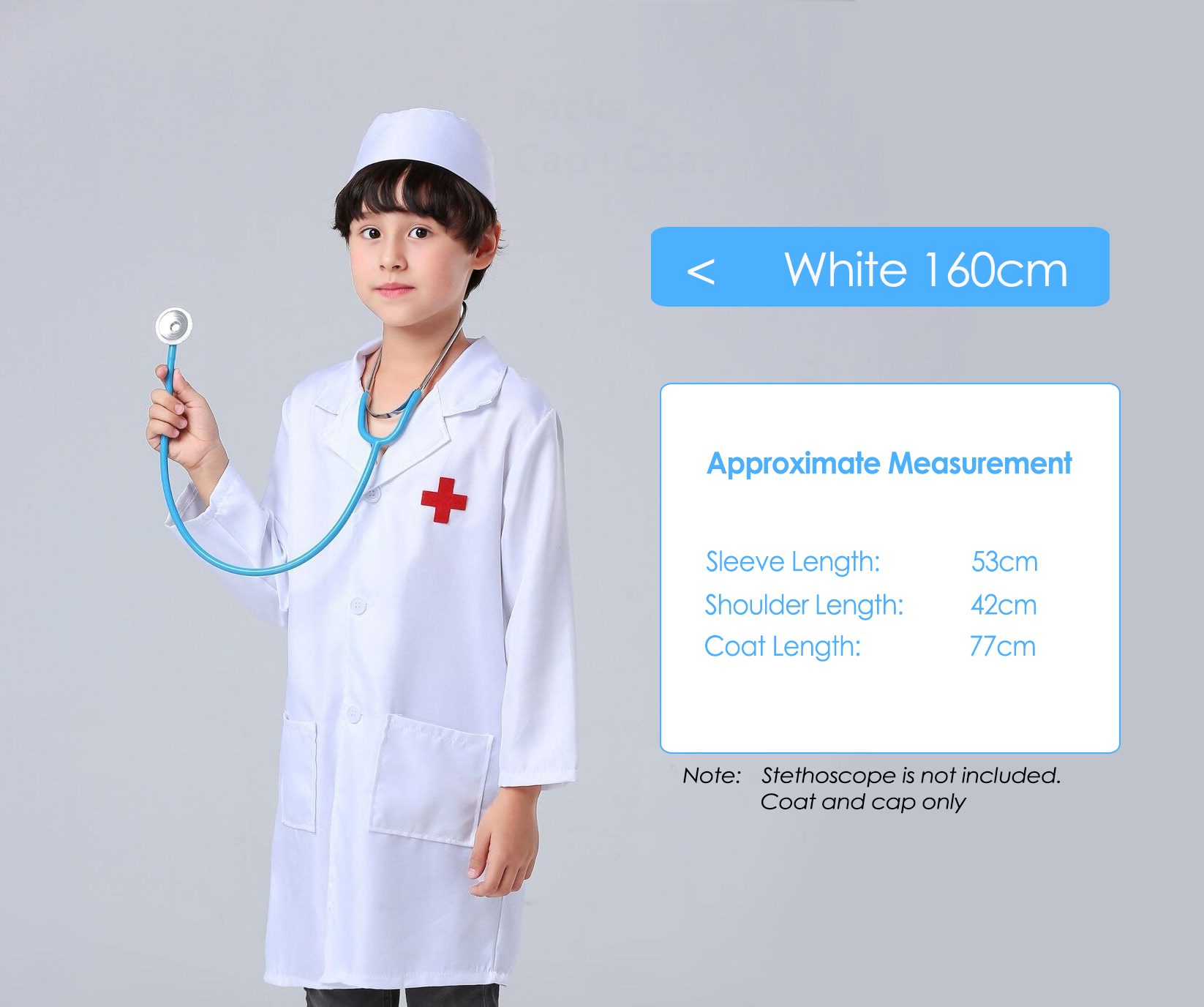 Unisex Kids Doctor Nurse Uniforms Role Play Costume for Girl Boys Nurse ...