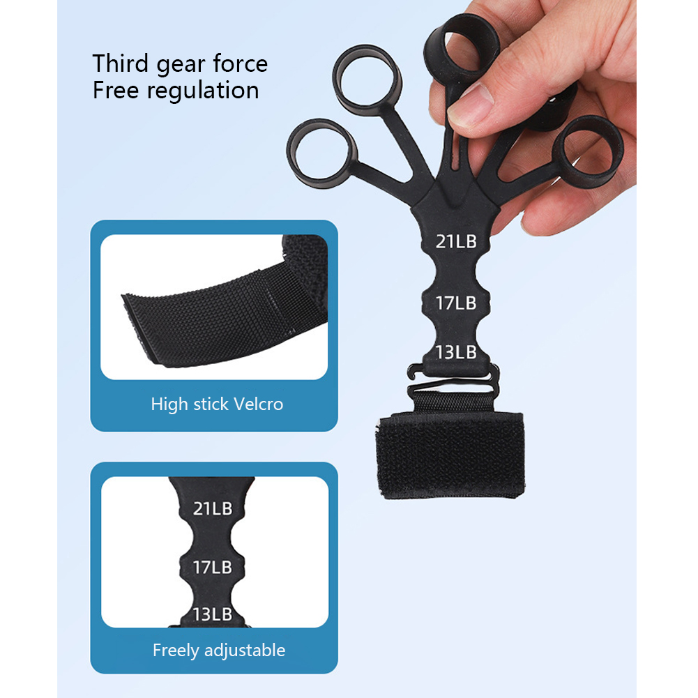 FG Silicone Finger Trainer 5 Finger Wrist Stretcher Finger Strength ...