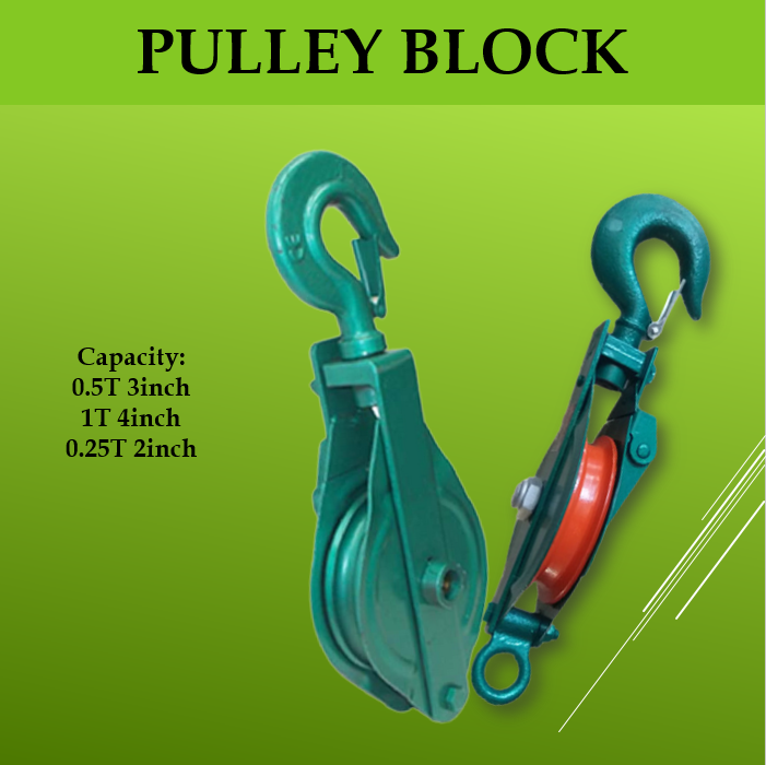 Heavy Duty Pulley Block 0.25T 0.5T 1T / Lifting Pulley Blocks | Lazada PH