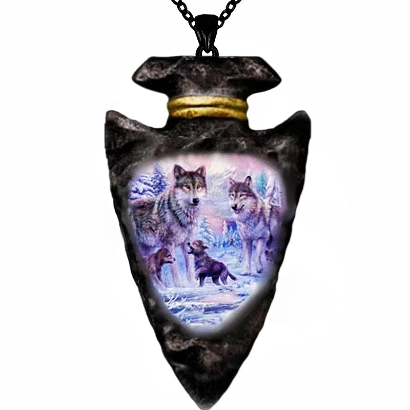 Jewelry Animal Wolf Pack Beast Family Wolf King Pendant Personalized ...