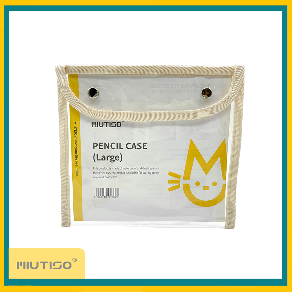 Miutiso Transparent Pouch Clear Bag Toiletry Bag Pencil Case Stationery ...