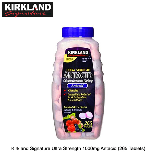 Kirkland Antacid - Signature Ultra Strength 1000mg (265 Tablets ...
