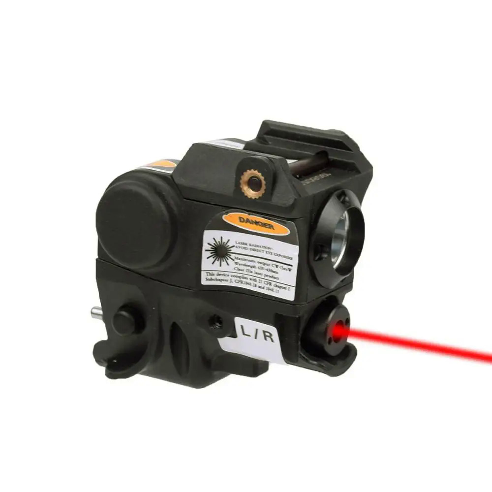Tactical Compact Weapon Light Flashlight Combo Red Green Sight ...