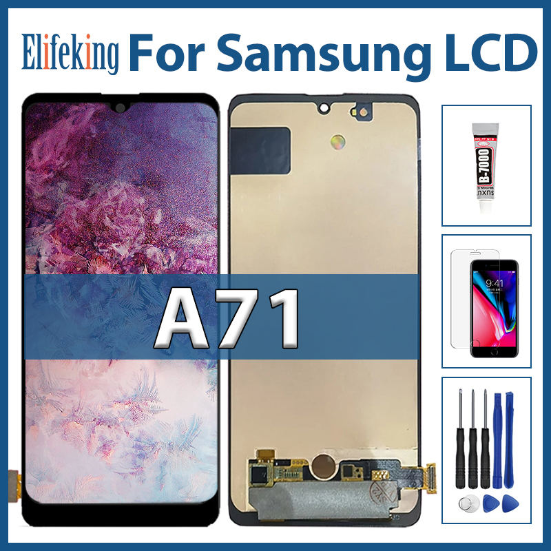 100% Test LCD For Samsung Galaxy A71 A715 A715F A715F/DS A715FD LCD ...