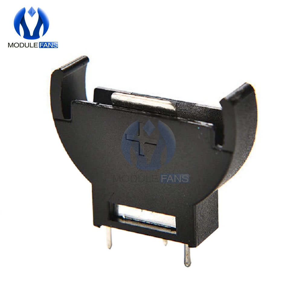 10Pcs 3V CR2032 2032 Lithium Battery Holder Case Box CR 2032 2025 Half ...