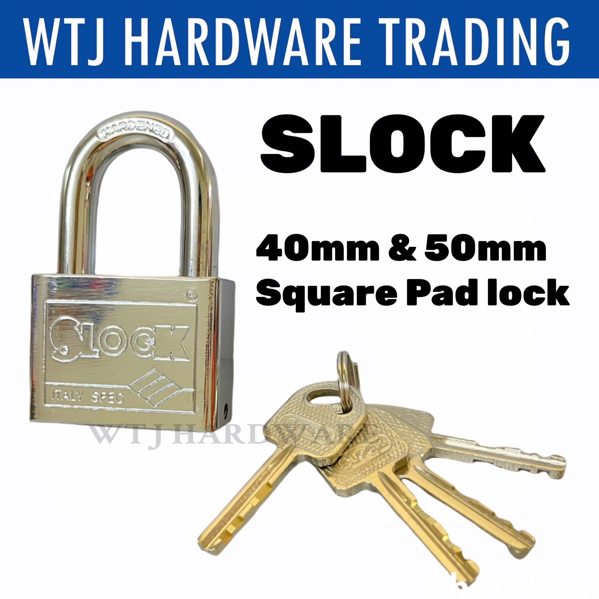 HEAVY DUTY SLOCK Brass Padlock 40MM & 50MM / anti cut Lock /House lock ...
