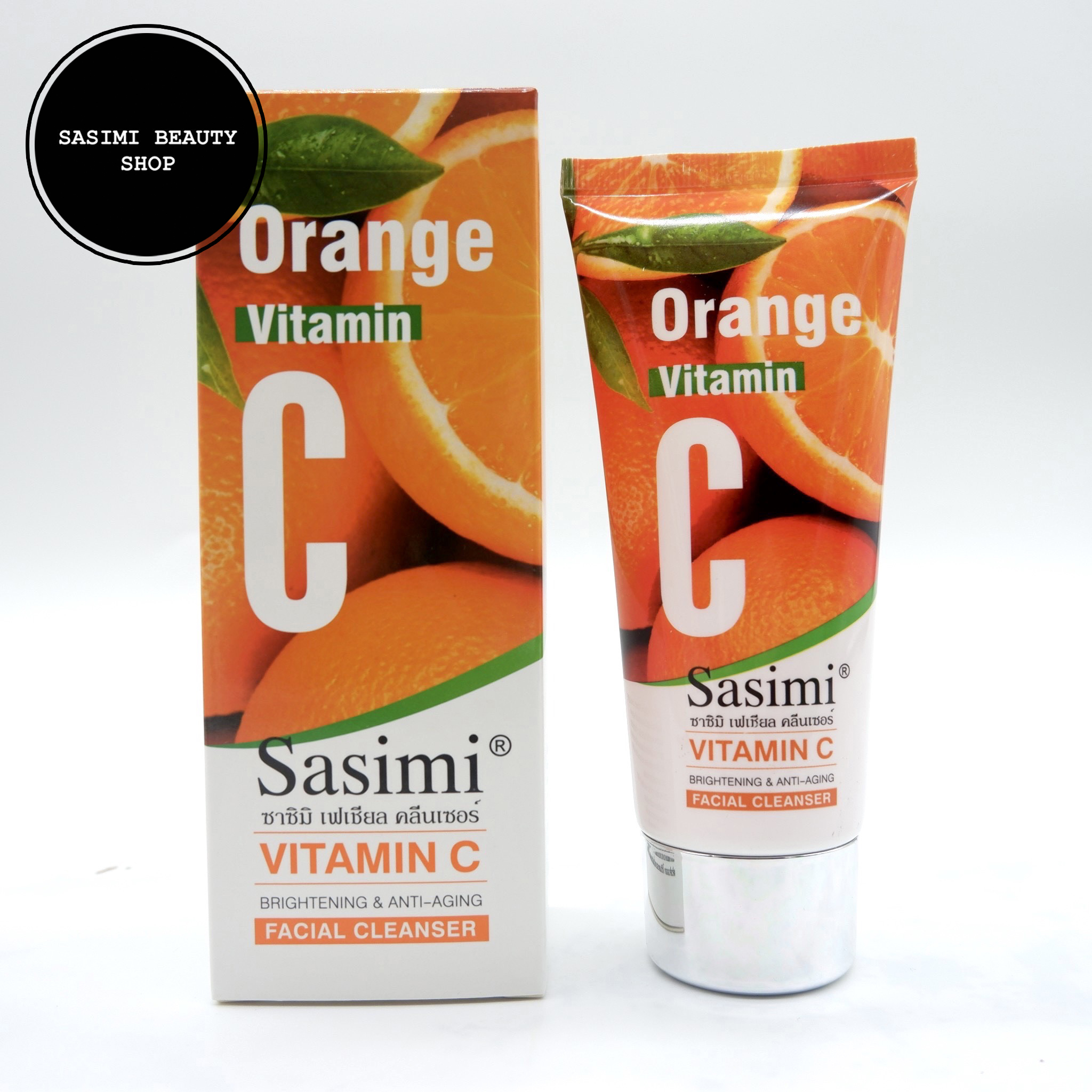 (ขายส่ง) SASIMI Vitamin C Facial Cleanser โฟมล้างหน้า ทำความสะอาดล้ำลึก ...
