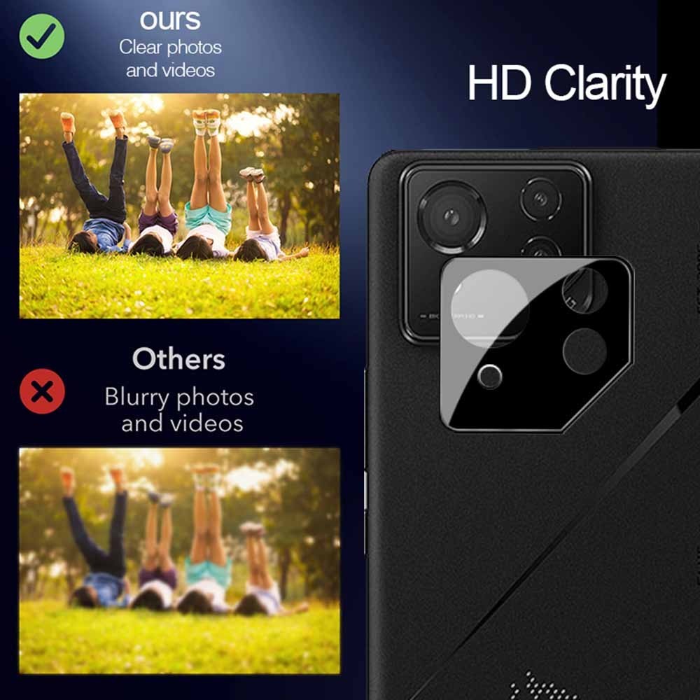 For Asus ROG Phone 8 Pro 2PCS Full Coverage Tempered Glass Camera Film ...