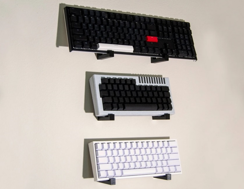 Wall Mounted Mechanical Keyboard Display Stand (2 pcs) Tough keyboard ...