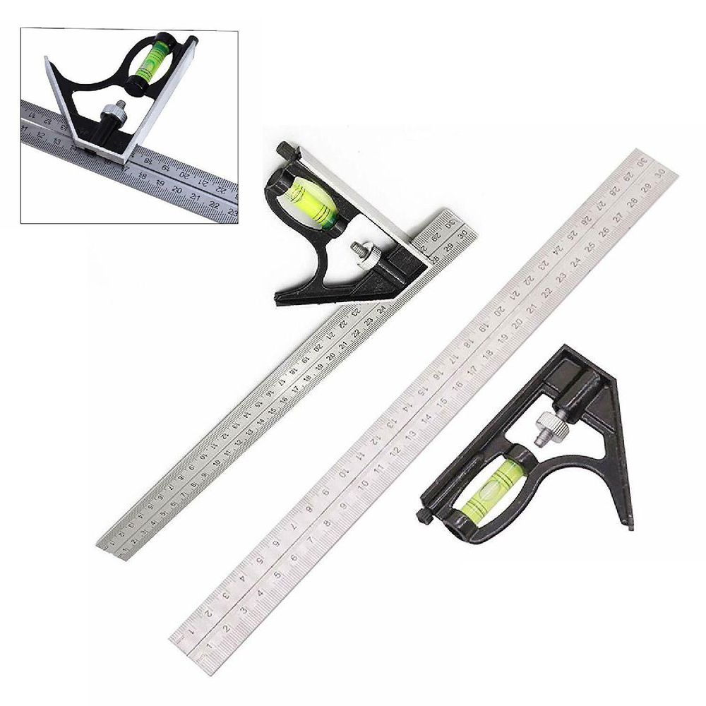 【BeyondShop】300mm (12") Professional Combination Square Angle Ruler ...