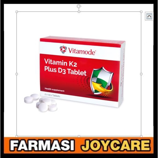 Vitamode Vitamin K2 Plus D3 Tablet 2 x 15's [EXP: Feb 2024] | Lazada