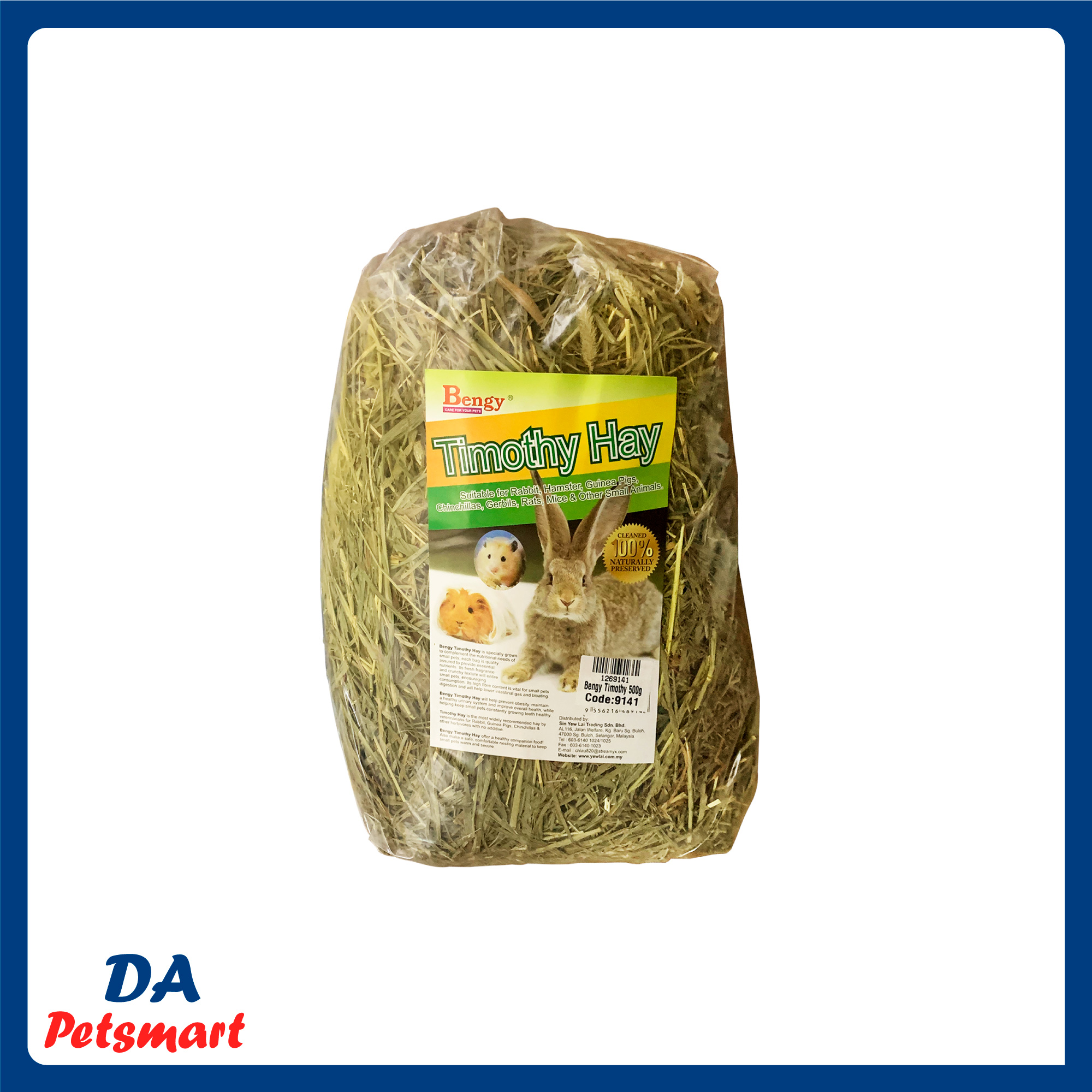 Bengy Rabbit Rodent Hay 500g / 1kg | Lazada