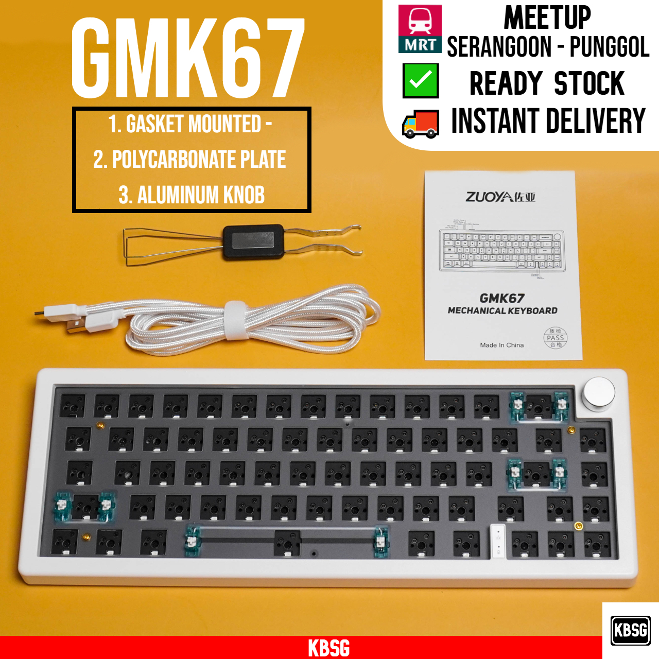 GMK67 65% Custom Mechanical Keyboard Kit with Volume Knob Ready Local ...