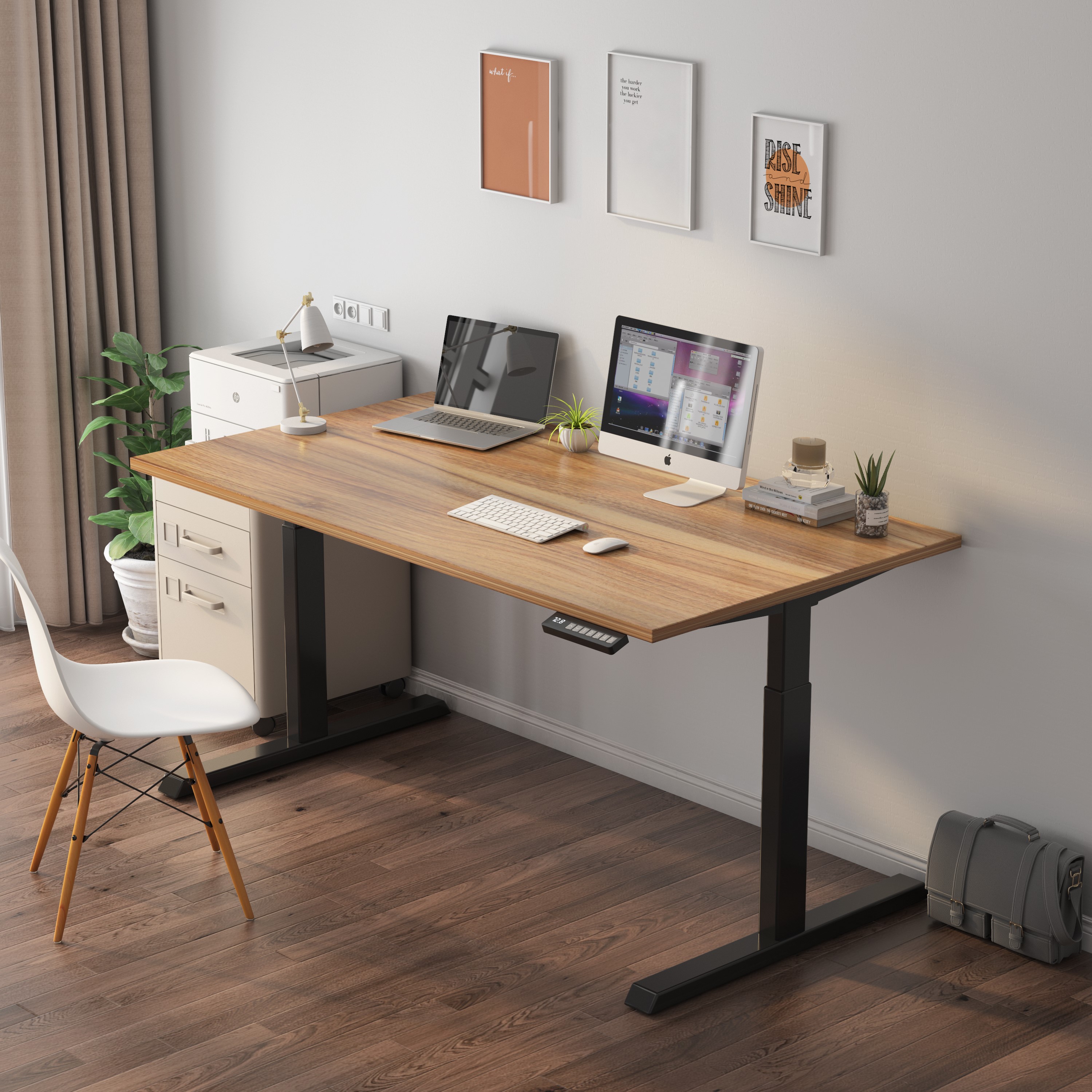 QONCEPT FURNITURE Ascend Electric Height Adjustable Desk | Lazada PH