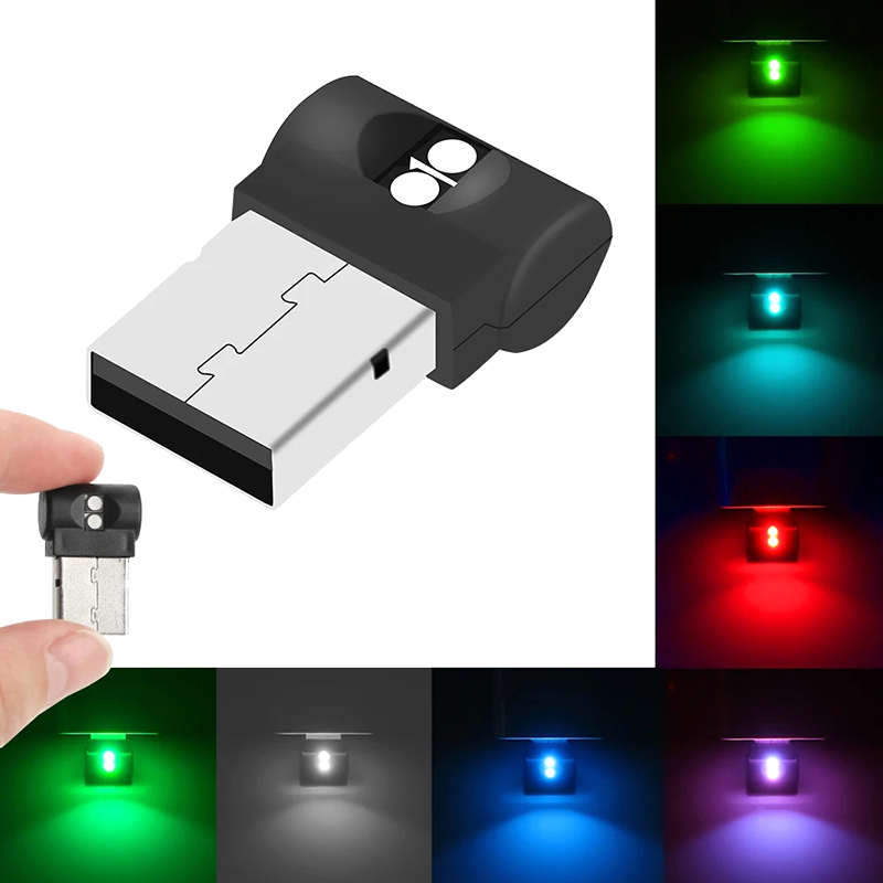 Mini USB Ambient Light LED Decorative Ambient Light for Car Laptop ...