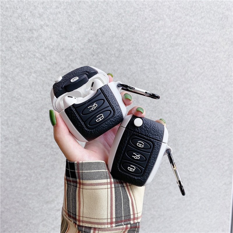 Cute car key Case For Apple Airpods Pro Cover Silicone Earphone Case ...