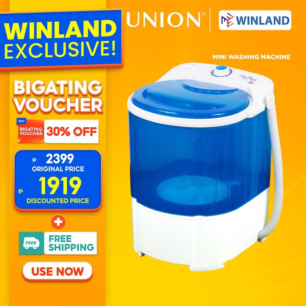 Union by Winland 2.0kg Single Tub Mini Washing Machine UGWM-20 | Lazada PH