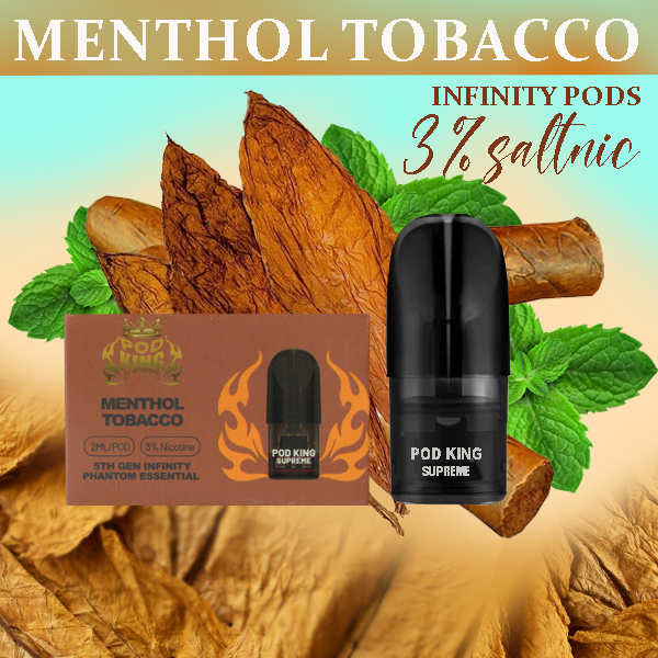 LEGIT POD KING SUPREME REL.X 5TH GEN INFINITY PHANTOM (MENTHOL TOBACCO ...