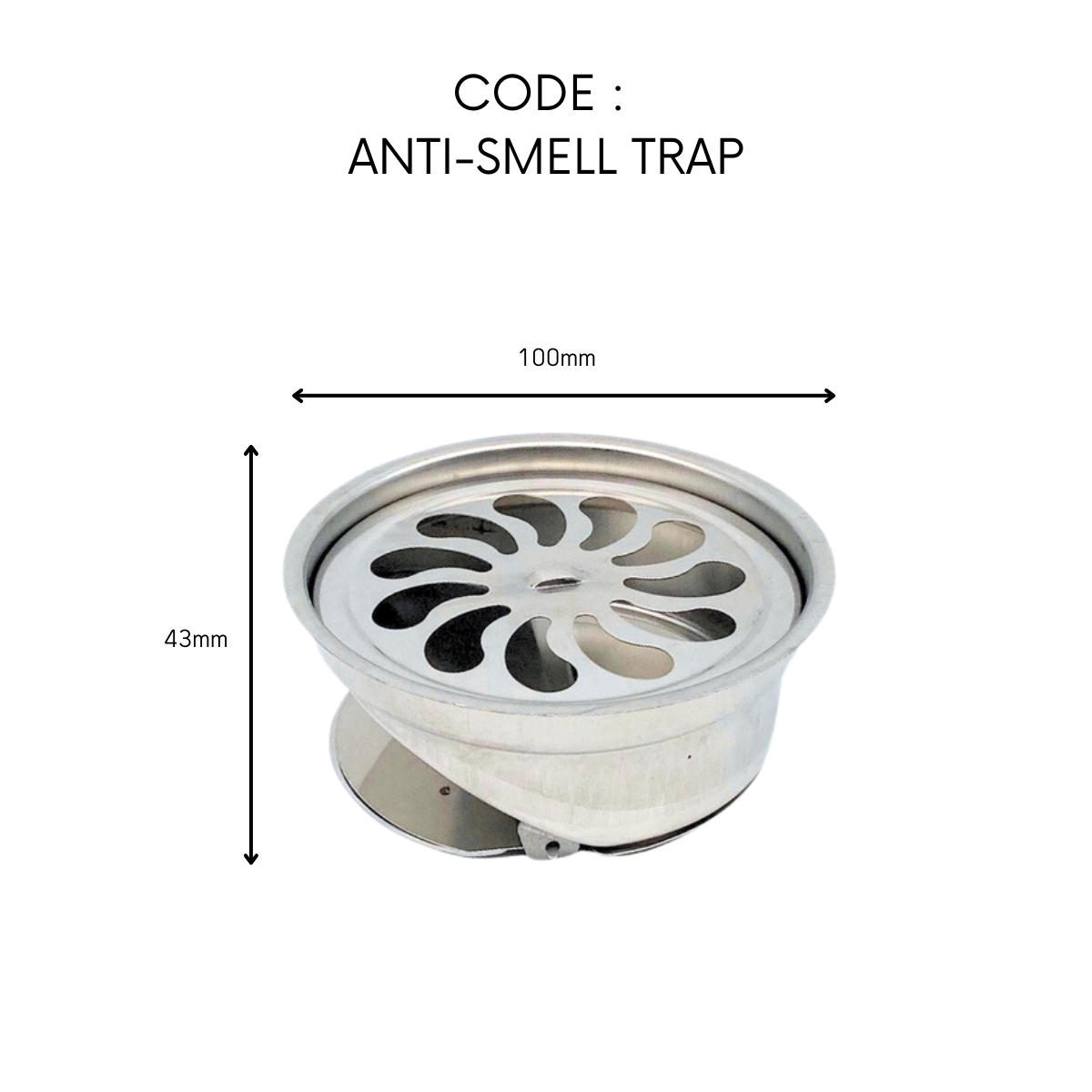 HEMOS INVISIBLE 304 STEEL MOSAIC TILE FLOOR TRAP GRATING HM-103 ANTI ...