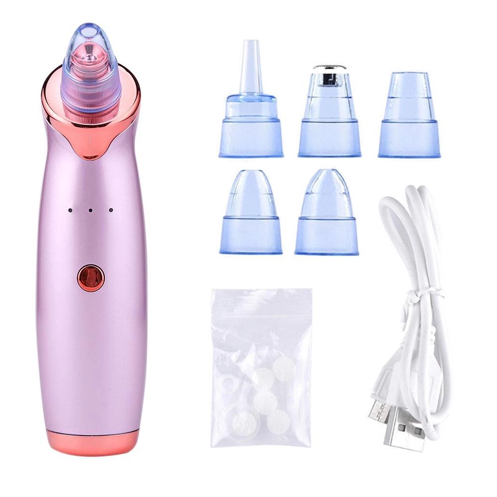 Professional 5 Head Pore Cleanser Vacuum Suction Face Deep Nose Cleaner ...